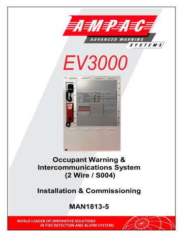 Ampac EV3000 4210-0030 Installation & Commissioning | Manualzz