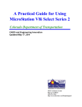 MicroStation V8i SELECTseries 1 Fundamentals User Manual | Manualzz