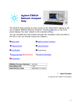 Agilent E5071C ENA Network Analyzer User Manual | Manualzz