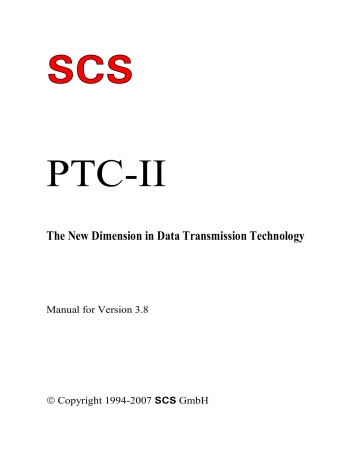 PTC-II Modem Manual | Manualzz