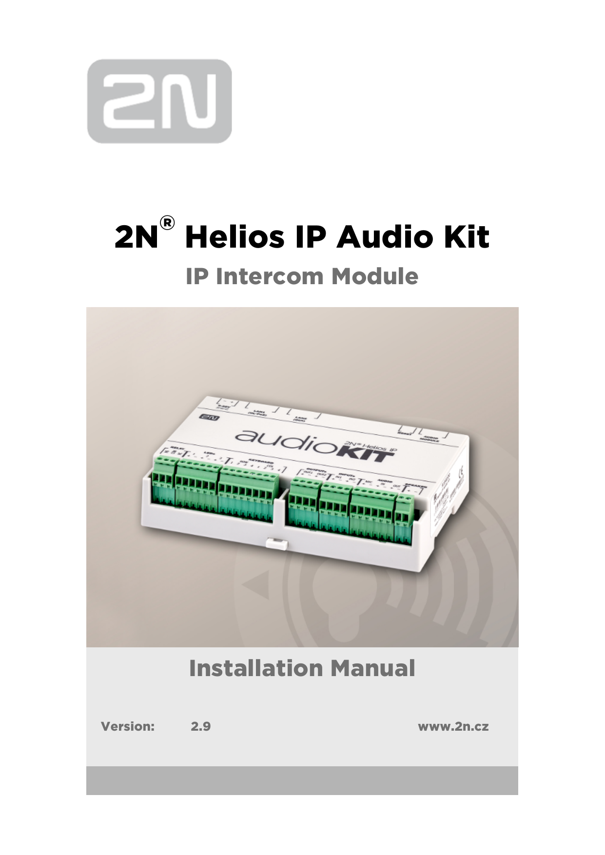 2N Helios IP Installation manual | Manualzz