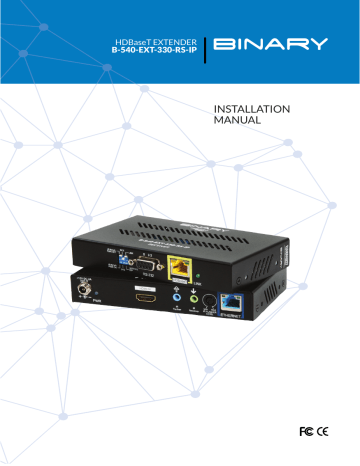 Binary B-540-EXT-330-RS-IP 540 Series 4K Ultra HD HDBaseT Long-Range ...
