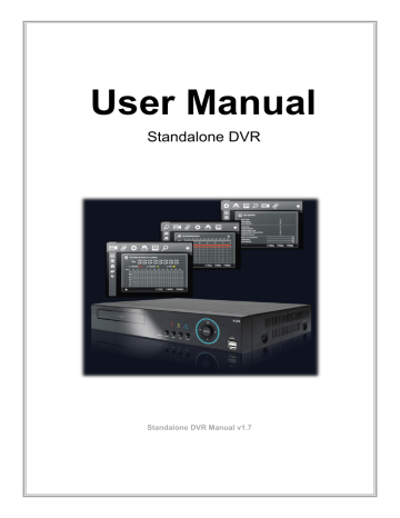 Standalone DVR User Manual | Manualzz