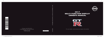 Nissan GT-R 2017 Owner's Manual | Manualzz