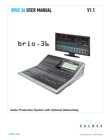 Calrec Brio 36 User Manual | Manualzz