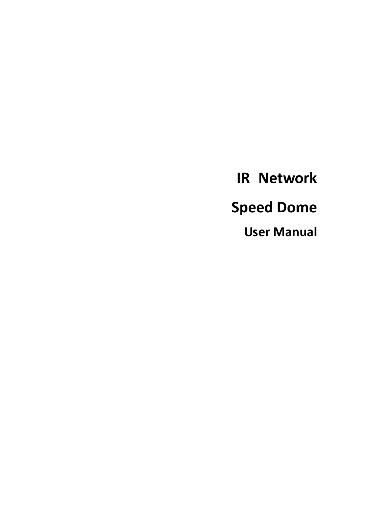 IR Network Speed Dome Manualzz ir-network-speed-dome-manualzz