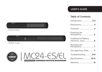 Senal MC24-ES User manual | Manualzz
