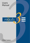 NOAH System 3 Getting Started | Manualzz