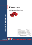 NOV BX 3, 4, 5 Hydraulic Elevator User's Manual | Manualzz