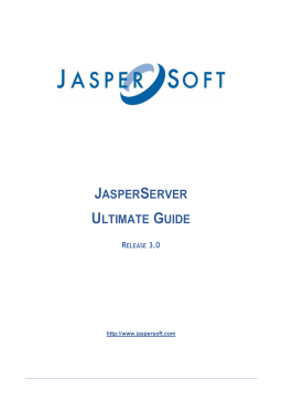 Jaspersoft JasperServer - User Guide, User's Guide