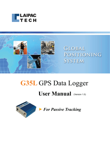 GPS Data Logger G35L User Manual | Manualzz