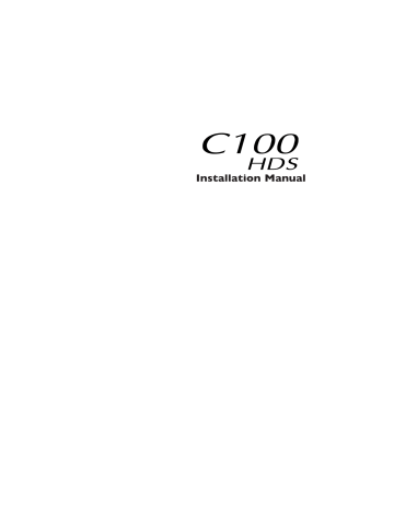 Solid State Logic C100 HDS Installation Manual | Manualzz
