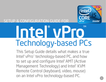 Intel vPro Technology-based PCs Setup & Configuration Guide | Manualzz