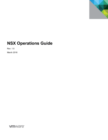 NSX Operations Guide - VMware | Manualzz