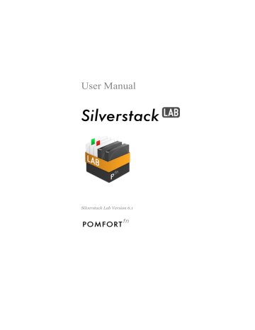 Pomfort Silverstack Lab 6.1 User Manual | Manualzz
