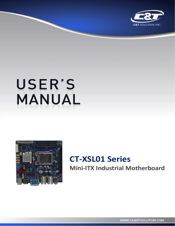 CT-XSL01 Series Industrial Motherboard User's Manual | Manualzz
