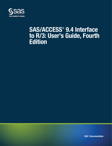 SAS/ACCESS Interface to R/3 9.4 User's Guide | Manualzz