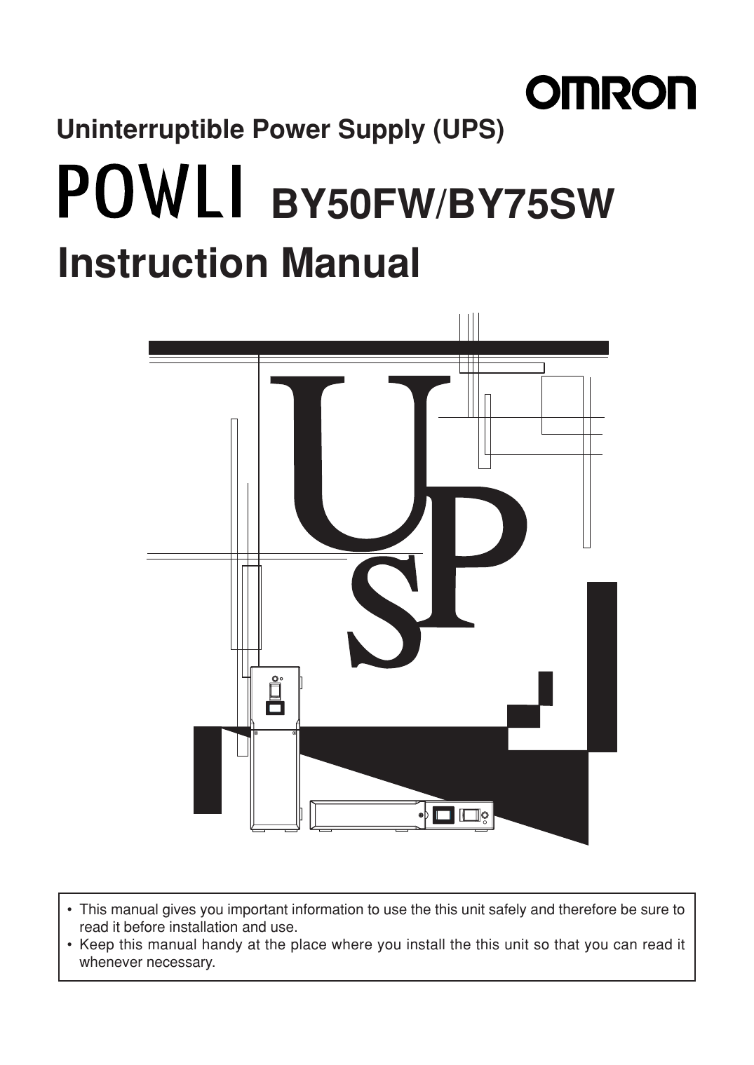 Omron POWLI BY75SW Instruction manual | Manualzz