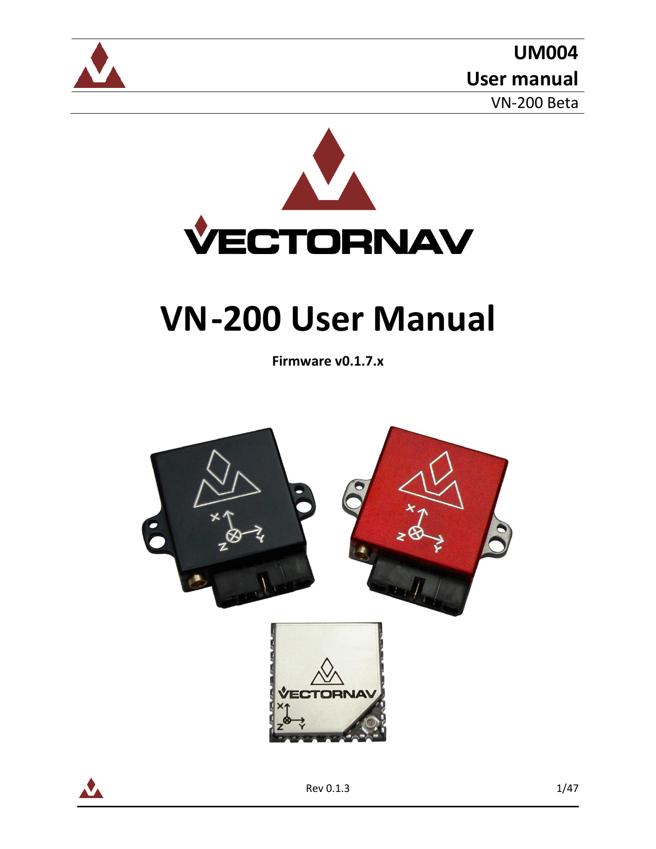 Vectornav VN-200 User manual | Manualzz