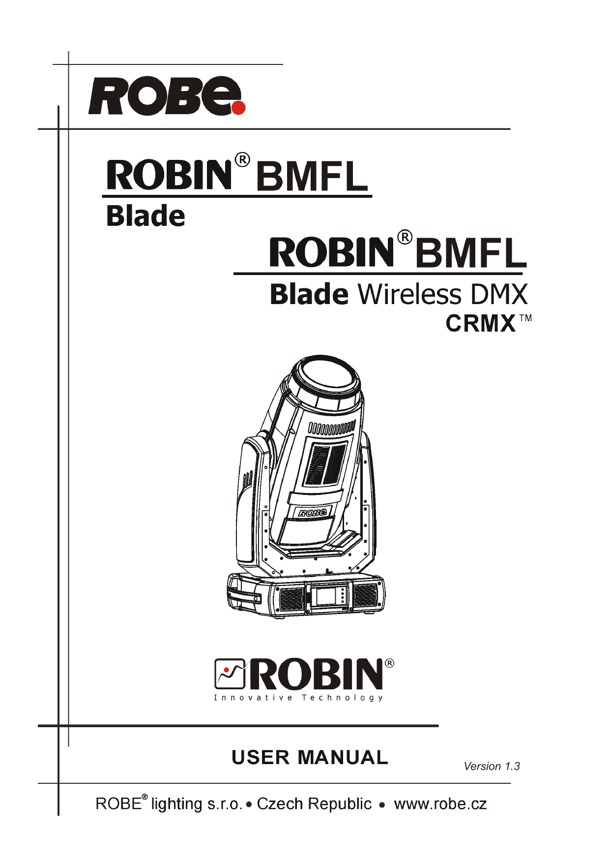 Robe Robin BMFL Blade User manual | Manualzz