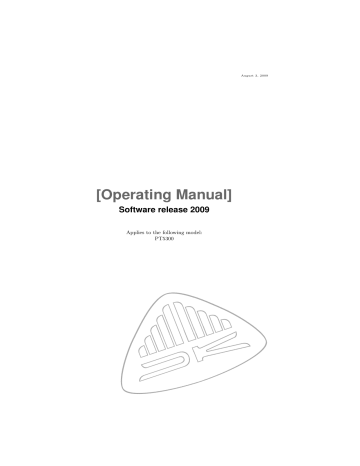 DK-Technologies HD-SD Varitime Sync Generator PT5300 Operating Manual ...