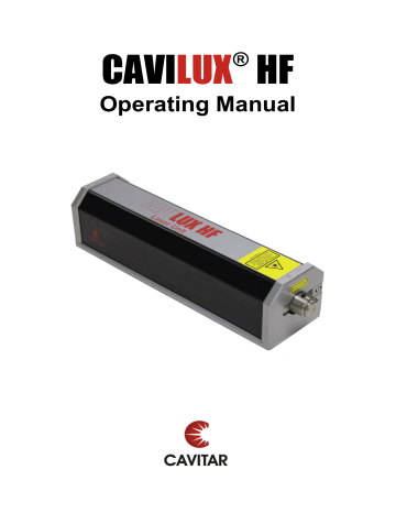 laser HF CAVILUX Operating Manual | Manualzz