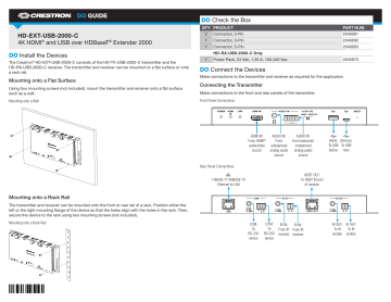 Crestron HD-EXT-USB-2000-C Do Manual | Manualzz