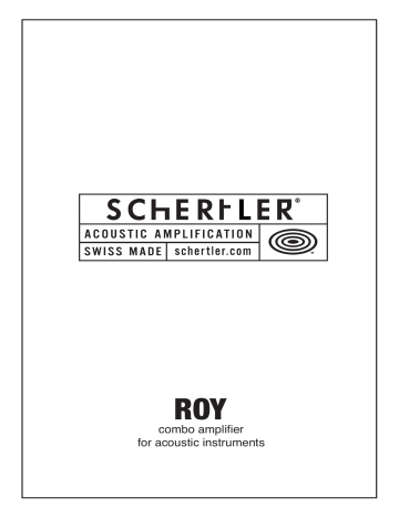 Combo Amplifier ROY User Manual | Manualzz
