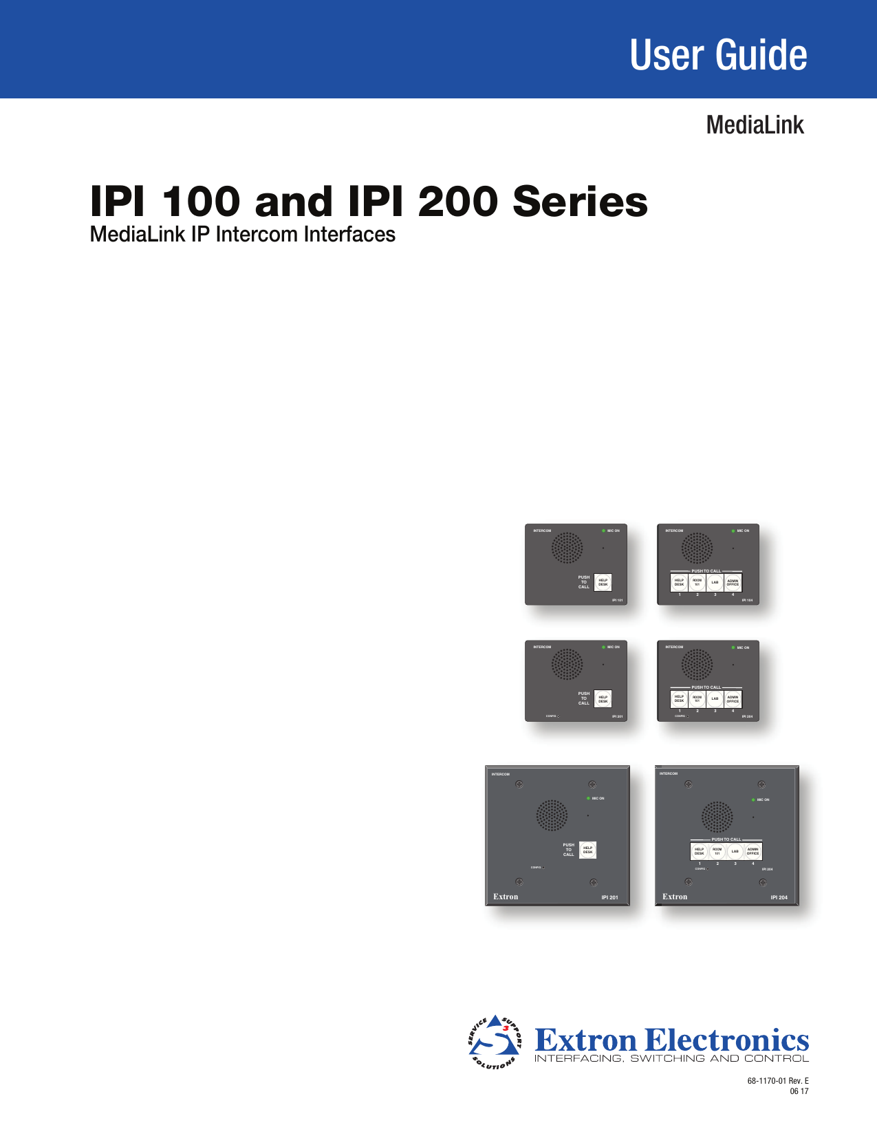 Extron electronics MediaLink IPI 100 Series User manual | Manualzz