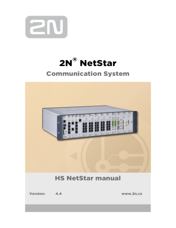 2N NetStar Communication System Manual | Manualzz