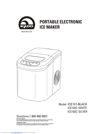 Frigidaire RIC101 Ice Maker User manual | Manualzz