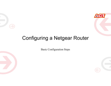 Netgear Router Configuration Guide | Manualzz