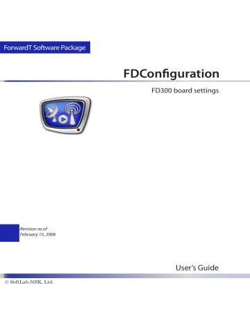 FD300 board settings User's Guide | Manualzz
