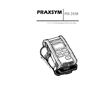 Broadband Wireless Power Meter PM-2458 User Manual | Manualzz