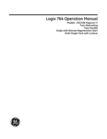 GE Logix 764 Operation Manual | Manualzz