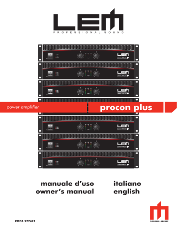 LEM PROCON PLUS 750P Owner's Manual | Manualzz