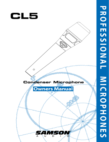 Samson CL5 Condenser Microphone Owners Manual | Manualzz