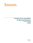 Teradata Tools and Utilities Installation Guide | Manualzz
