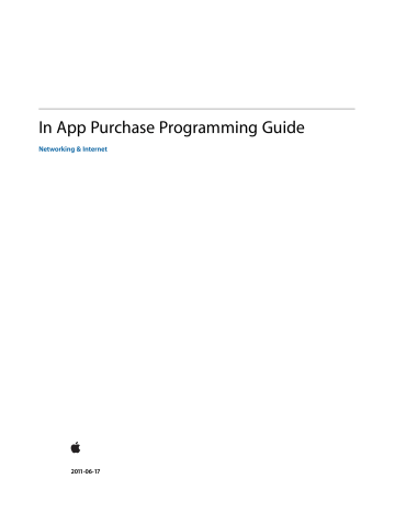In App Purchase Programming Guide | Manualzz