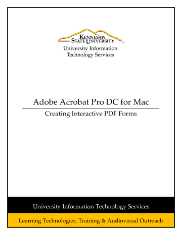 PDF Forms Acrobat Pro DC User Manual | Manualzz