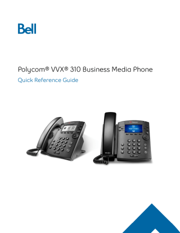 Polycom VVX 310 Quick Reference Guide | Manualzz