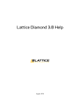 Lattice Diamond 3.14 Programming Tools User Guide | Manualzz
