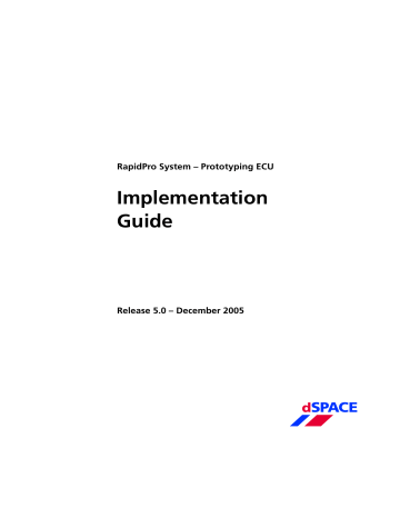 RapidPro System Prototyping ECU Implementation Guide | Manualzz