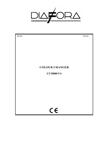 DIAFORA CC 5000 V4 colour changer User Manual | Manualzz