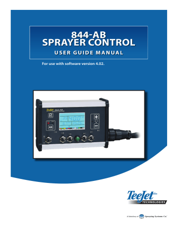 TeeJet 844 Sprayer Controls User Guide | Manualzz