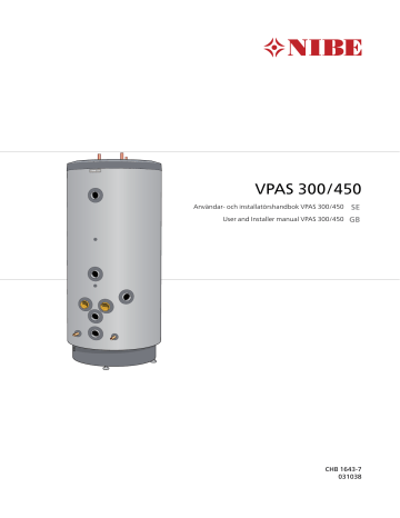 Water heater VPAS 300/450 User and Installer manual | Manualzz