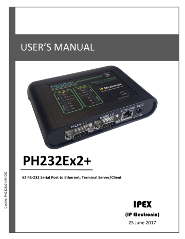 Serial Converter PH232Ex2+ User's Manual | Manualzz