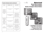 GRABER Motorized Shade Owner's Manual | Manualzz