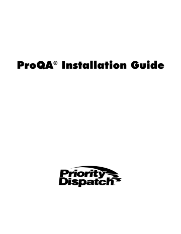 ProQA software 3.4 Installation Guide | Manualzz