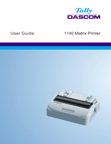 Tally Dascom 1140 User Guide | Manualzz